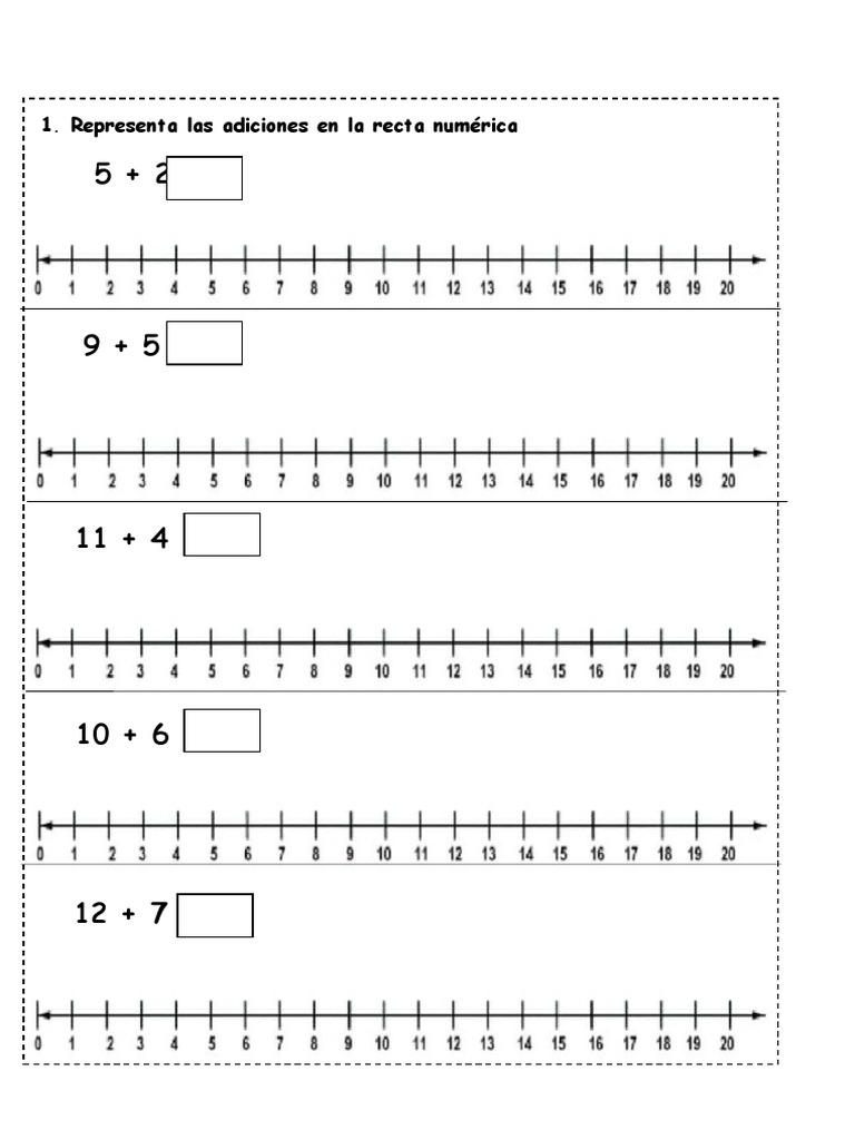 Suma de La Recta Numérica | PDF