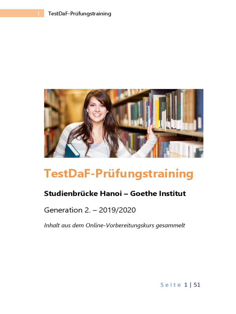 TestDaF Prüfungstrainingsmaterial | PDF