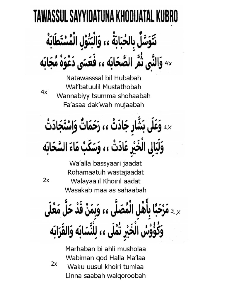Sholawat Khadijah | PDF