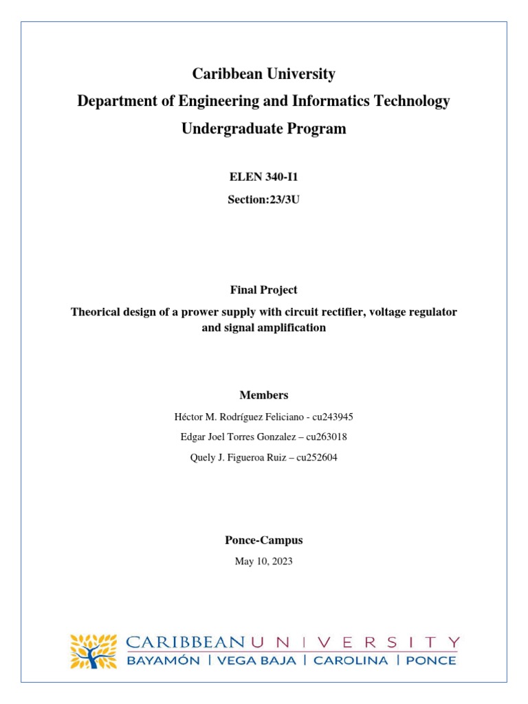 Circuit Rectifier With Voltage Ragulator And Amplifier For Submitt