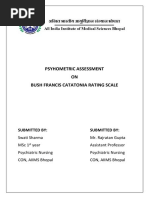 Bush-Francis Catatonia Rating Scale | PDF | Behavioural Sciences ...