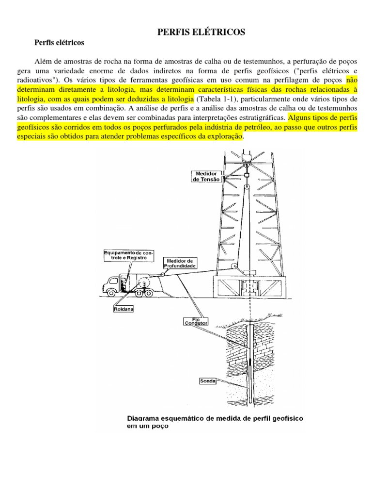 Perfis Elétricos na Perfilagem de Poços | PDF | Ciências e Matemática