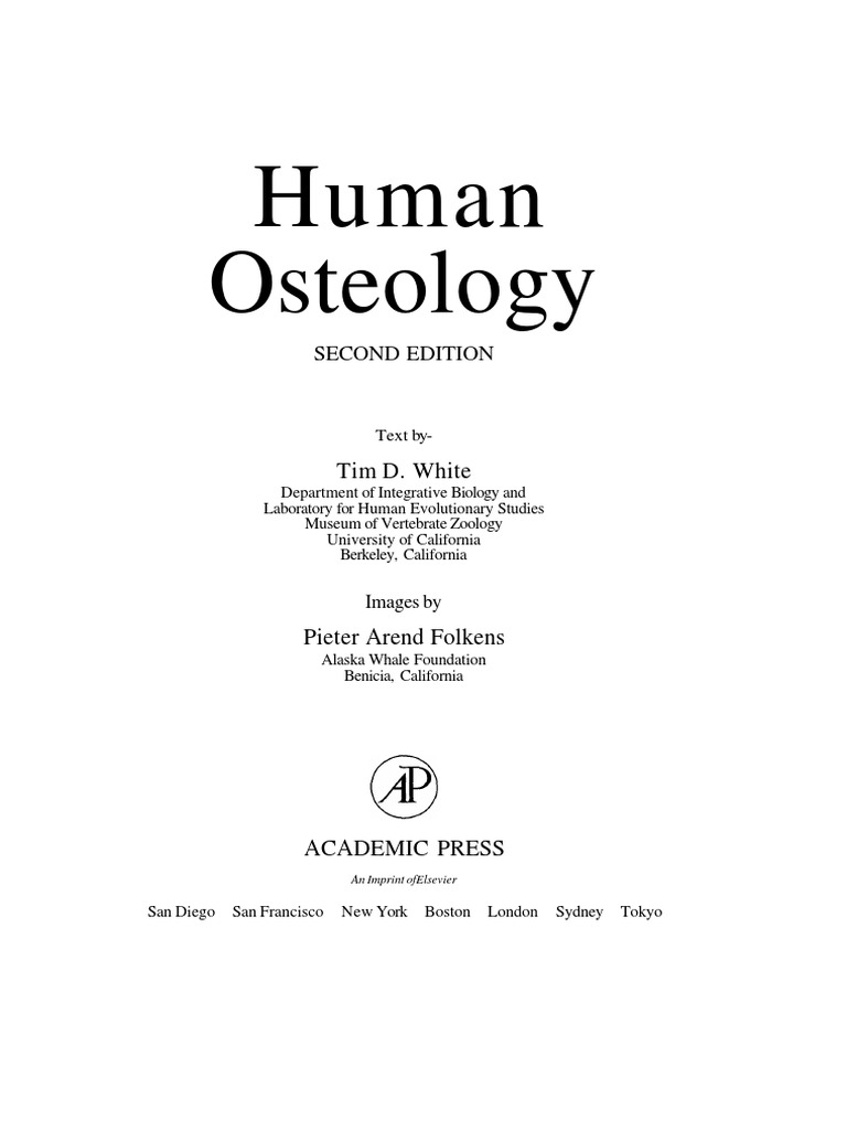 Human Osteology: Second Edition | PDF | Thorax | Musculoskeletal System