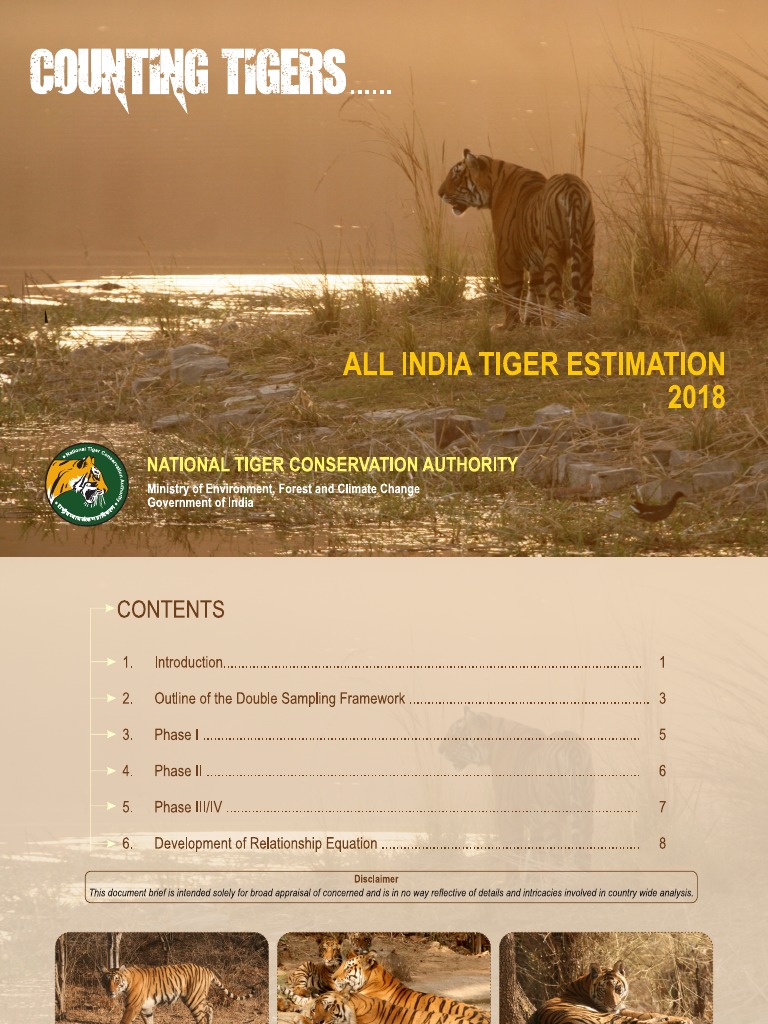 WL All India Tiger Estimation Brochure | PDF