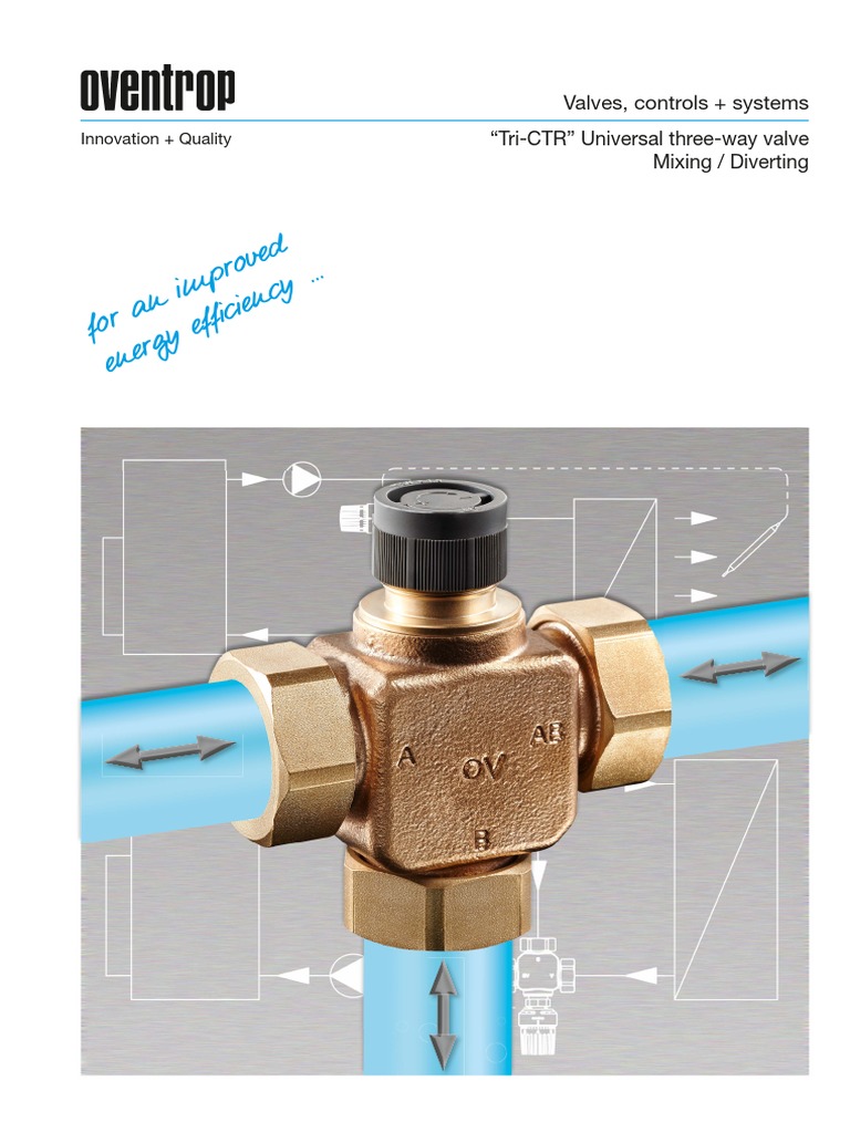 Oventrop 3-Way Valve | PDF | Valve | Heat
