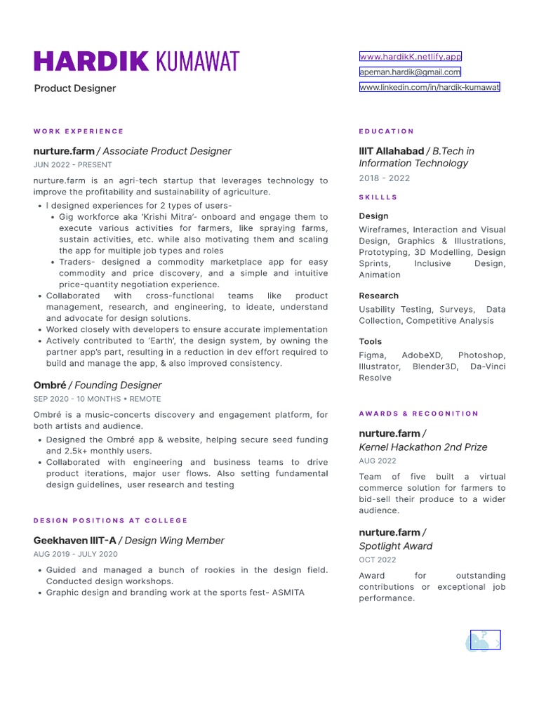 Hardik Design Resume | PDF