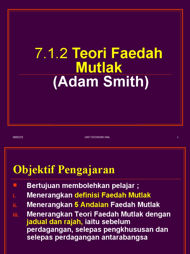7.1.2 Teori Faedah Mutlak | PDF