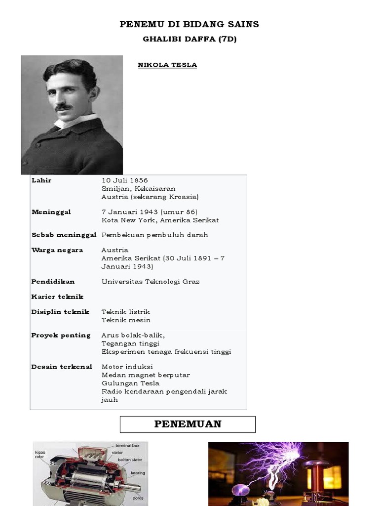 Penemu Di Bidang Sains | PDF