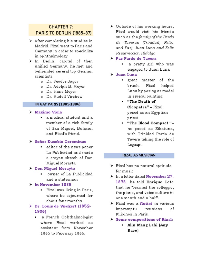 Chapter 7 - PARIS TO BERLIN (1885-87) | PDF