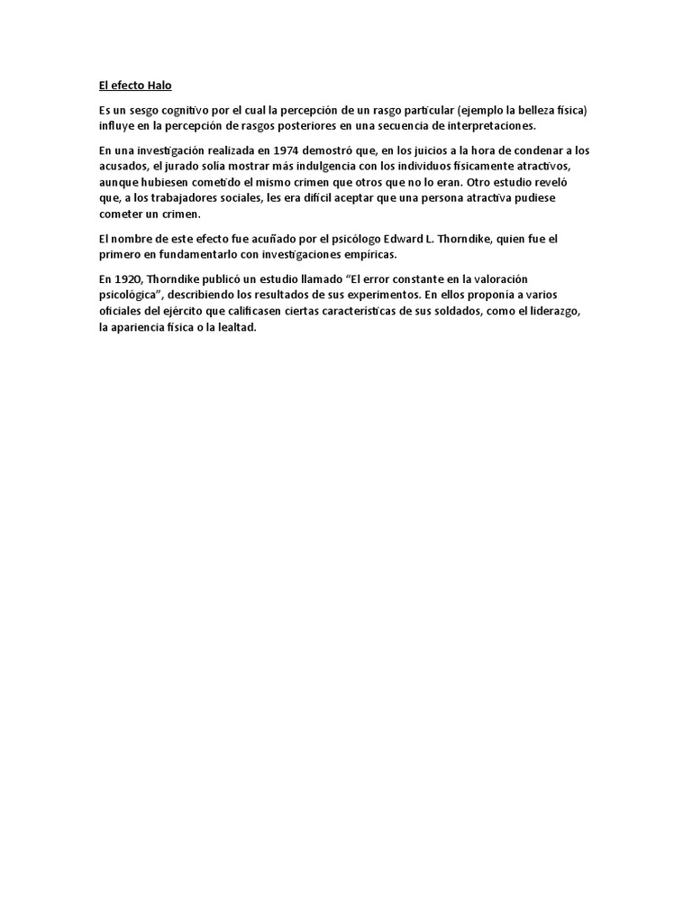 Sesgo Halo-Horn | PDF Sesgo Halo-Horn | PDF
