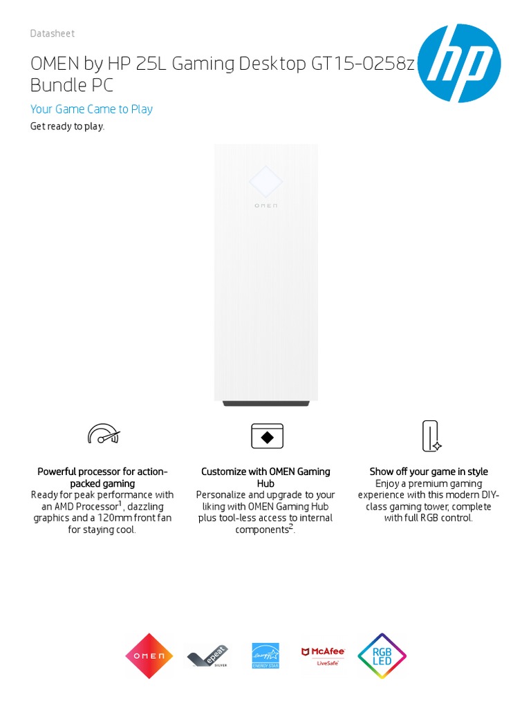 HP OMEN - 25L Desktop | PDF