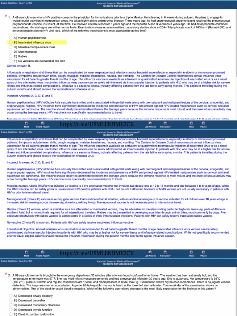 Medicine 7 - Answers | PDF