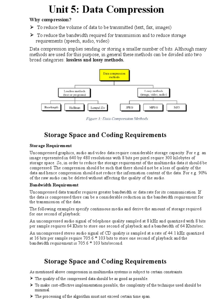 Chap 5 Compression | PDF | Data Compression | Video