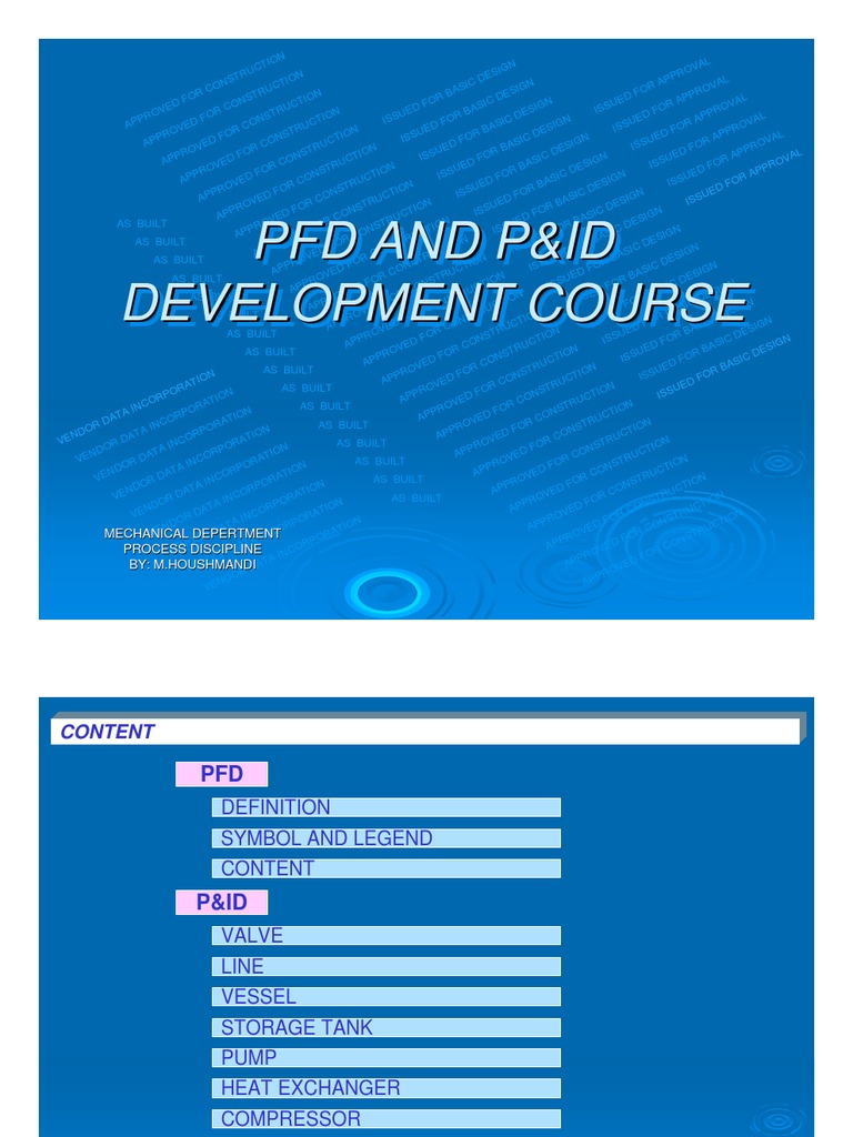 PFD and P&Id Development Course | PDF