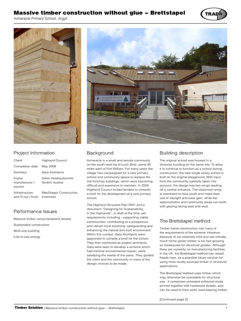 Acharacle Primary School | PDF | Building Engineering | Wood