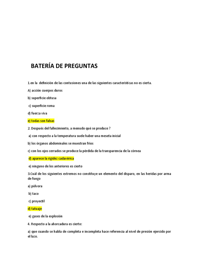 Banco de Preguntas 6 | PDF | Aborto | Autopsia