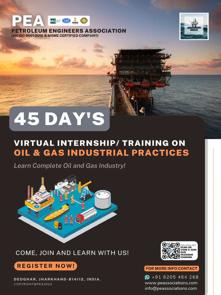 Virtual Internship Training On Oil & Gas Industrial Practices | Download Free PDF | Petroleum ...