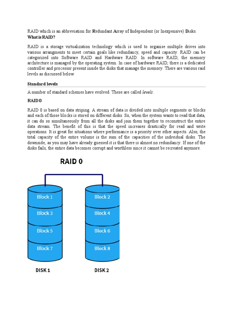 RAID | PDF | Hard Disk Drive | Computer Data Storage