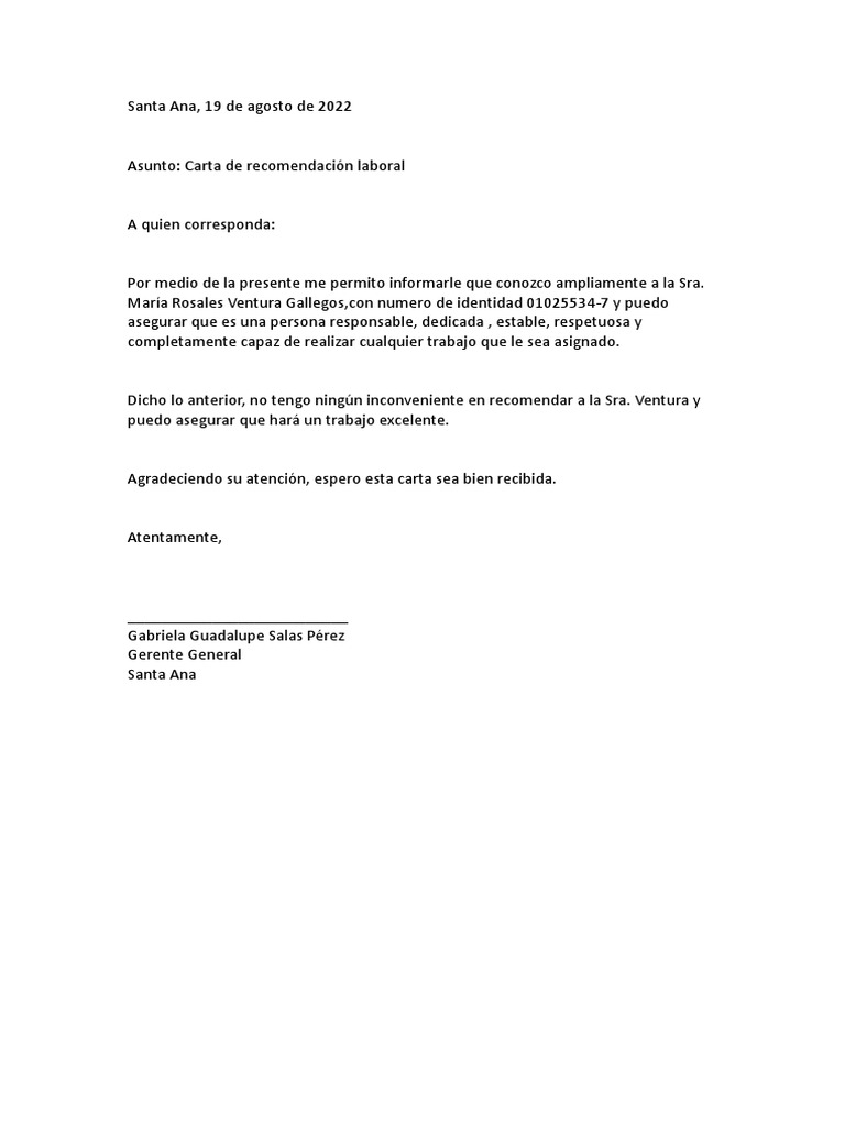 Cartas Formales | PDF