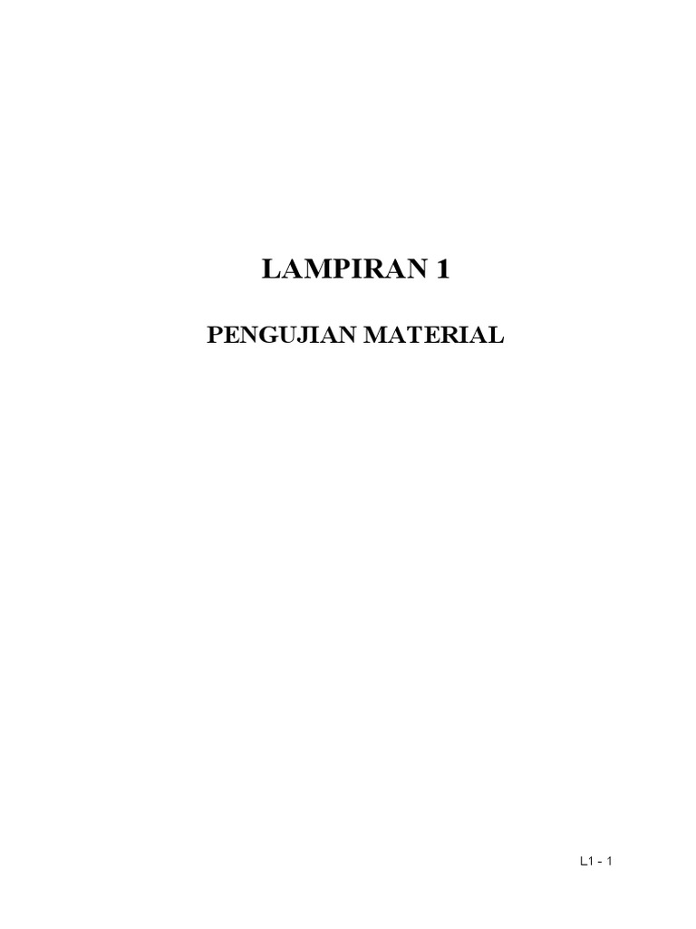 Lampiran Pengujian Material | PDF
