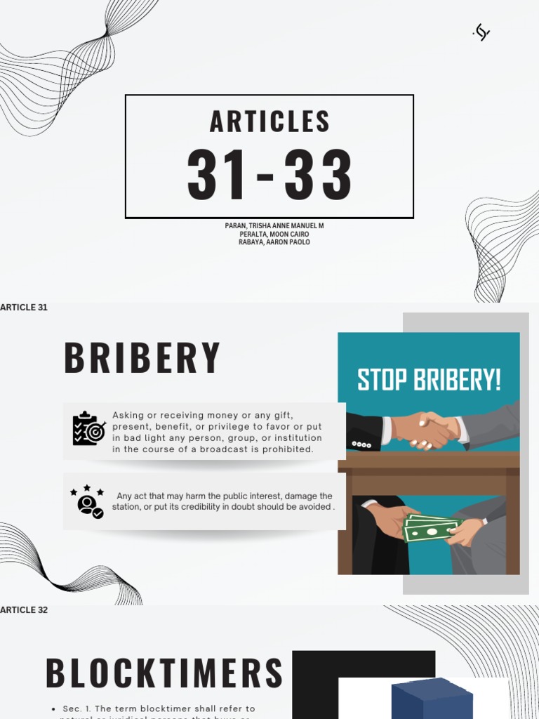 Articles 31 33 | PDF