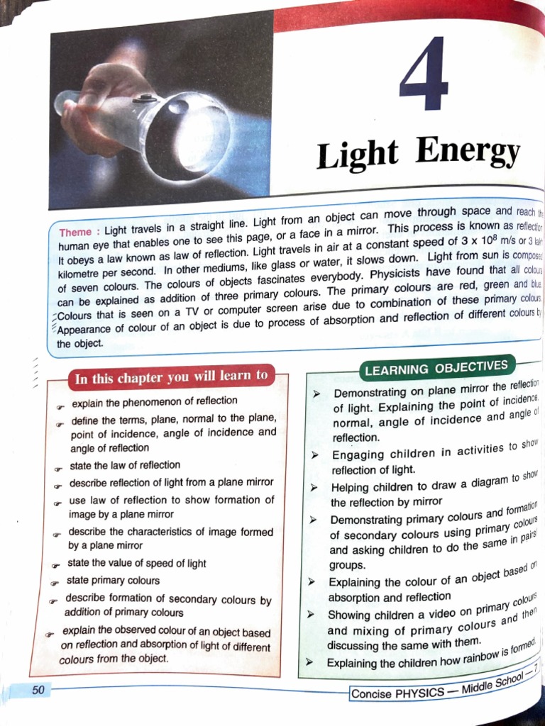 Light Energy | PDF | Mirror | Reflection (Physics)