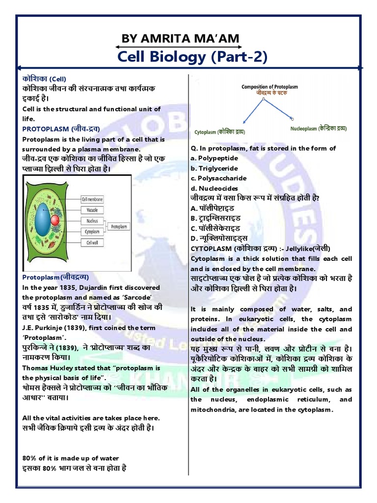 Cell Biology PART-2 | PDF