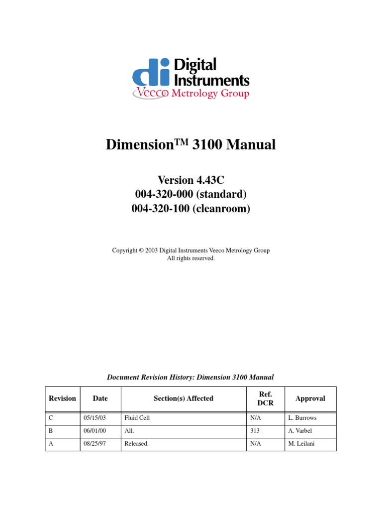 D3100 Manual Rev C | PDF