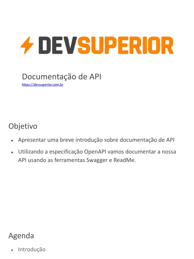 Documentacao API | PDF Documentacao API | PDF