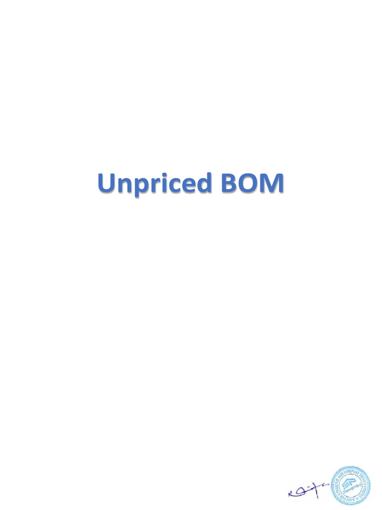 19 Unpriced BOM, Project & Manpower Plan, Compliances | PDF | Esri | Computing