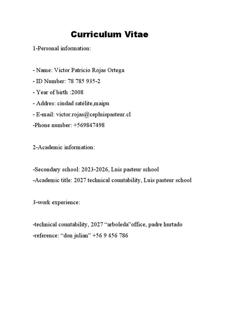 Curriculum Vitae | PDF