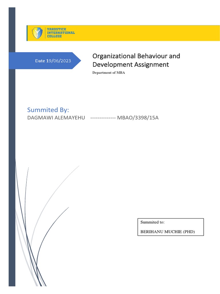 Dagmawi Alemayehu ID MBAO-3398-15A | PDF | Ethiopia | Economies