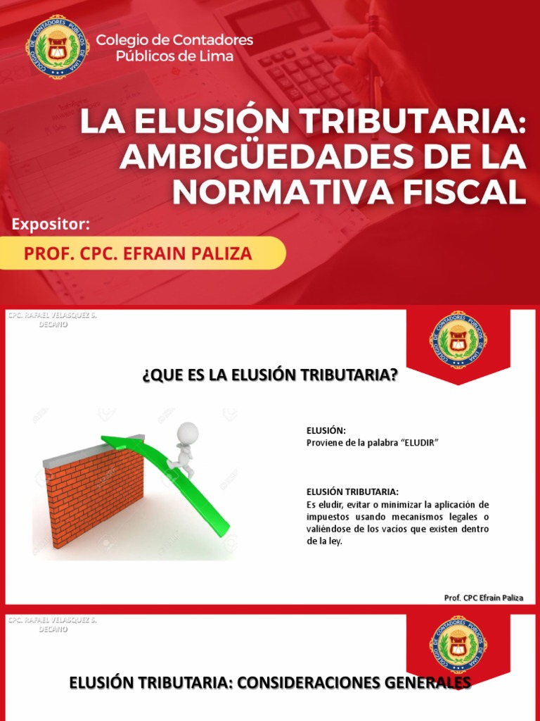 6 PPT Elusion Tributaria | PDF