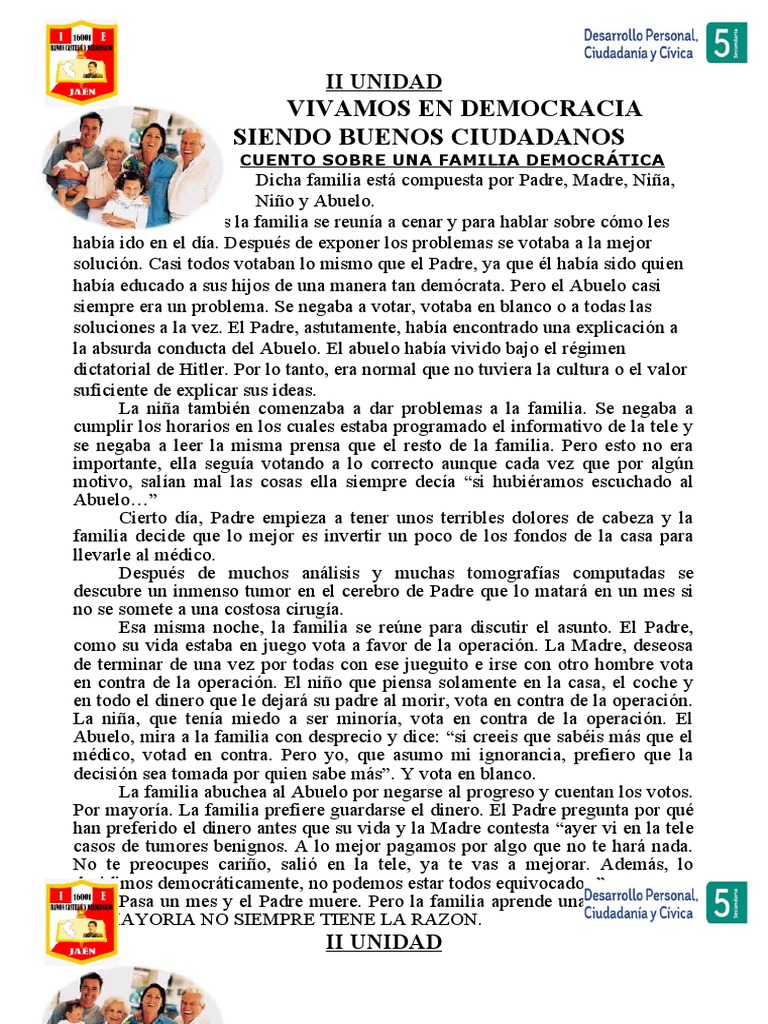 Lecciones de Democracia Familiar | PDF | Democracia | Ideologías políticas
