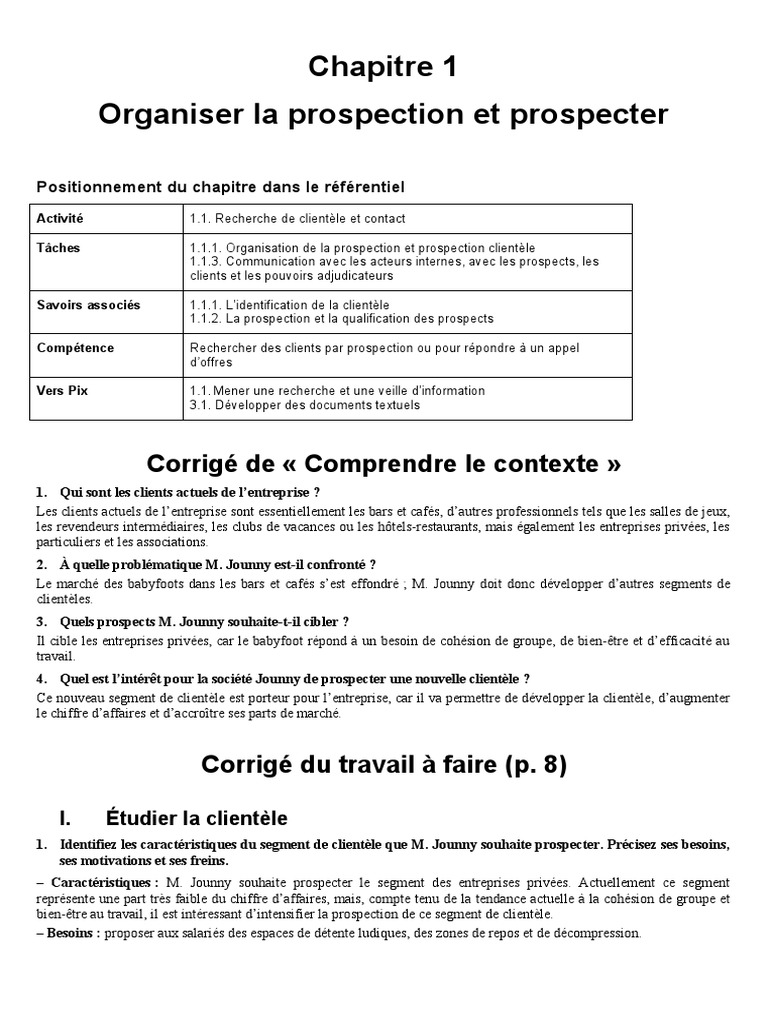 CH01 Correction Étudiant | PDF