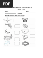LKG EVS Question Paper Term 1 | PDF | Zoology