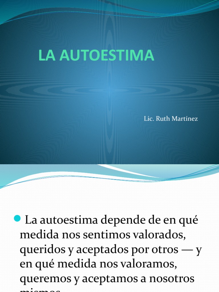La Autoestima | PDF