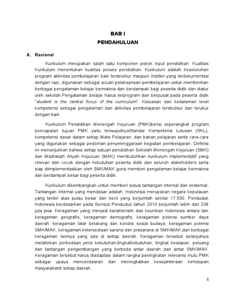 Kurikulum KTSP Ubah Lanjutan | PDF