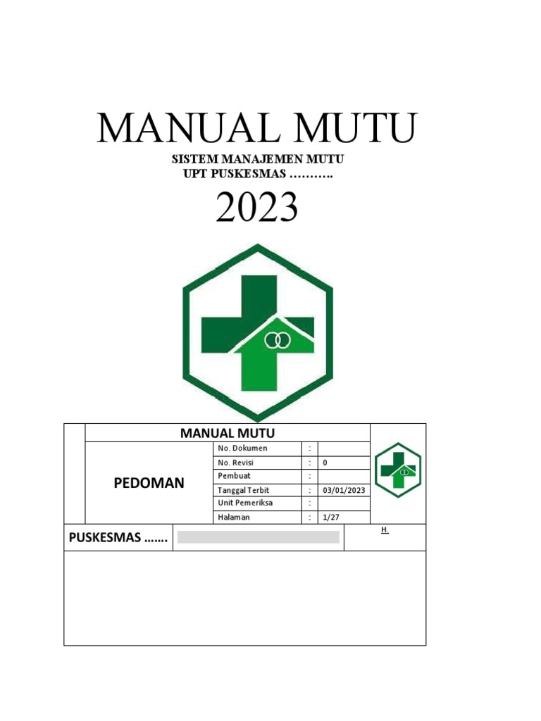 Manual Mutu | PDF