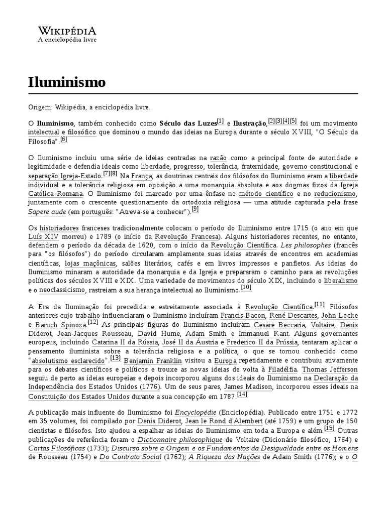 Iluminismo | PDF | Iluminismo