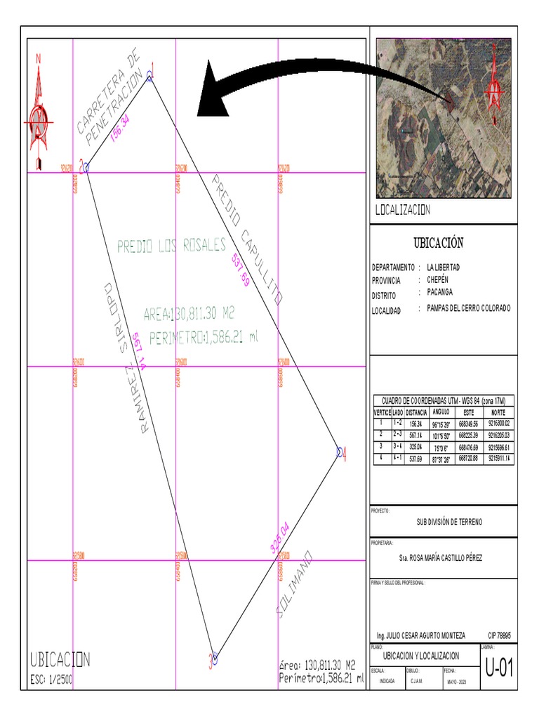 PLANO DE UBICACION-PACANGA | PDF | Geodesia | Cartografía