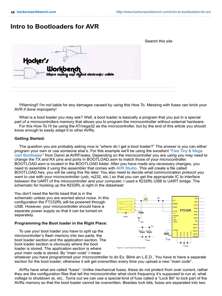 Intro To Bootloaders For Avr Download Free Pdf Booting Bit 