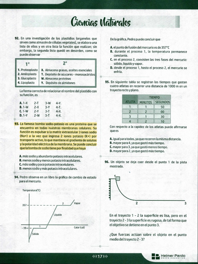 Alfred Bernal Nobel Nuevo - Ciencias Naturales | PDF