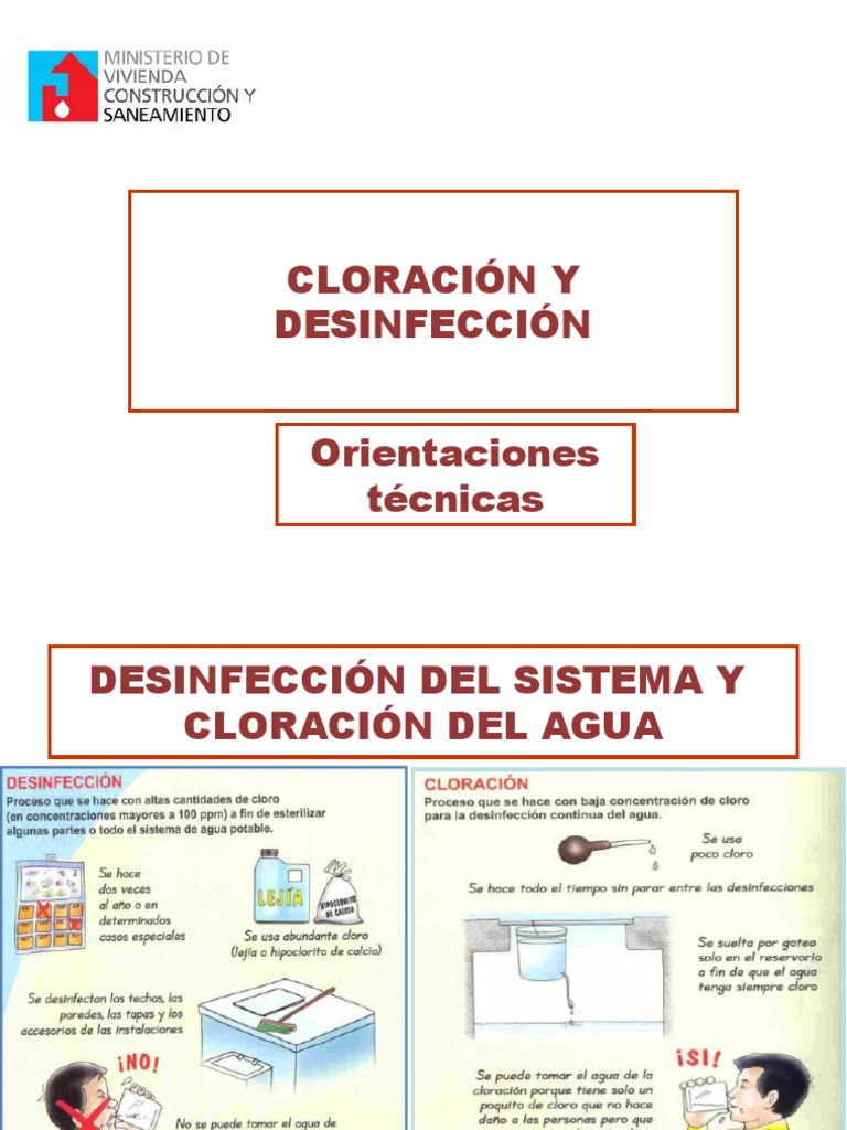 Cloracion y Desinfeccion Del Sistema de Agua | PDF | Agua | Agua potable
