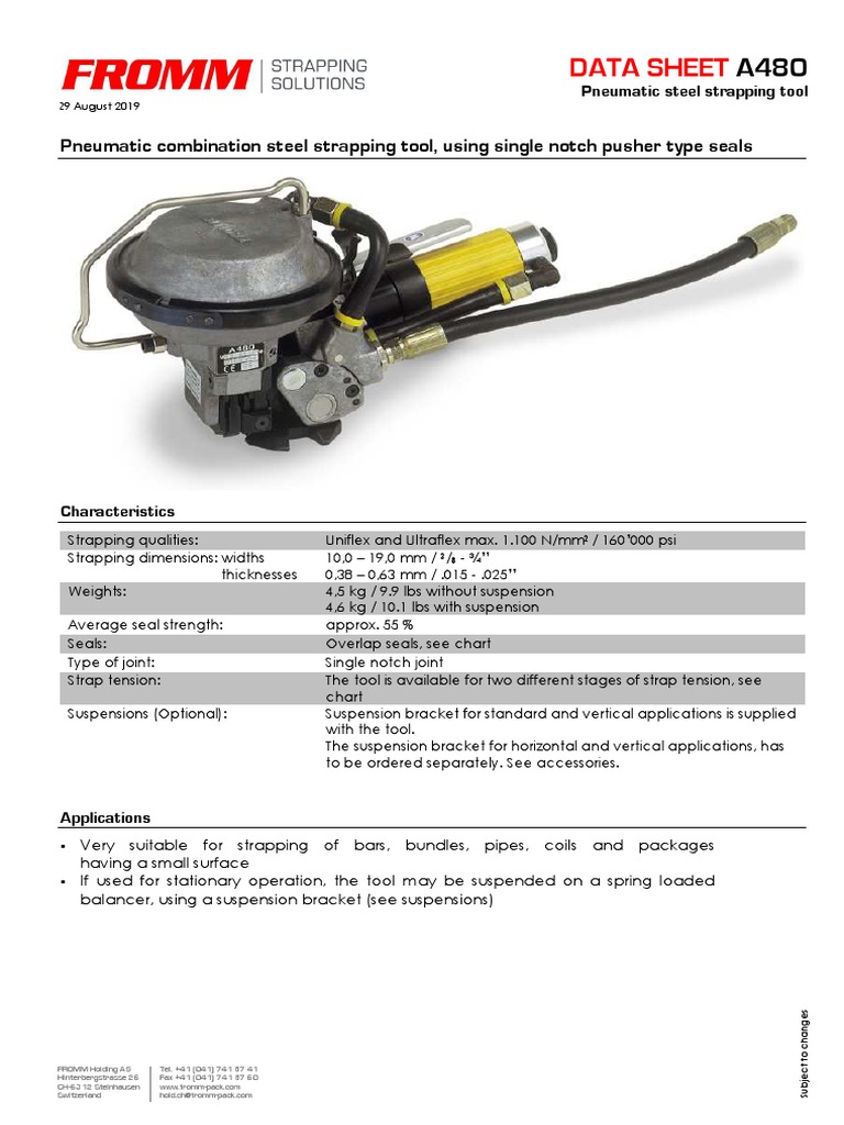 Datasheet A480 | PDF | Building Engineering | Manufactured Goods