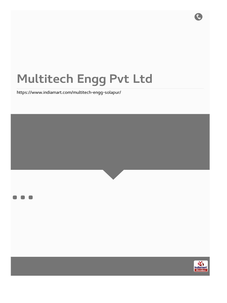 Multitech Engg Pvt Ltd Manufacturer | PDF