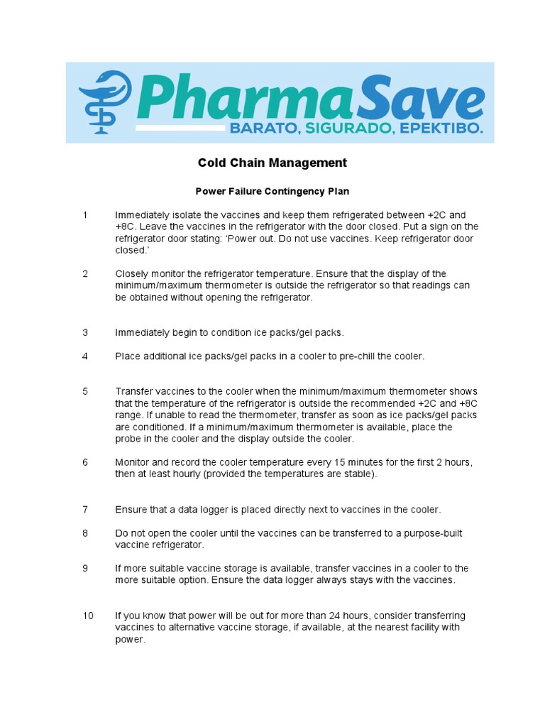 Power Failure Contingency Plan | PDF | Heat Transfer | Cold