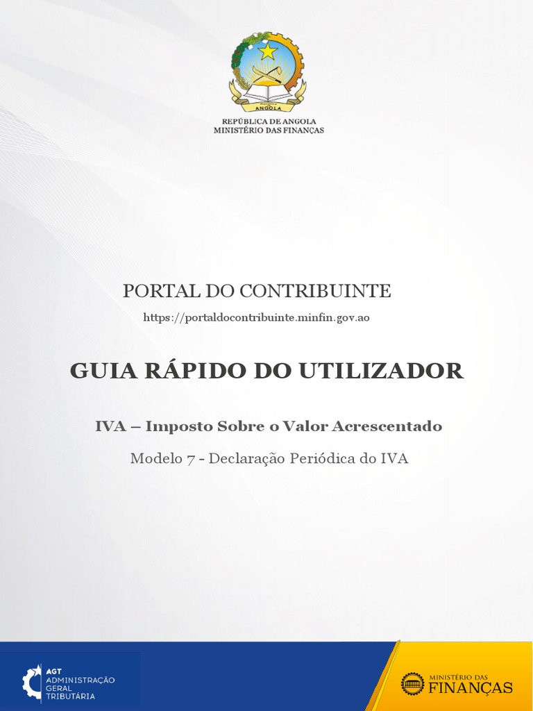 Guia para Entrega do Modelo 7 do IVA | PDF | Imposto sobre Valor ...