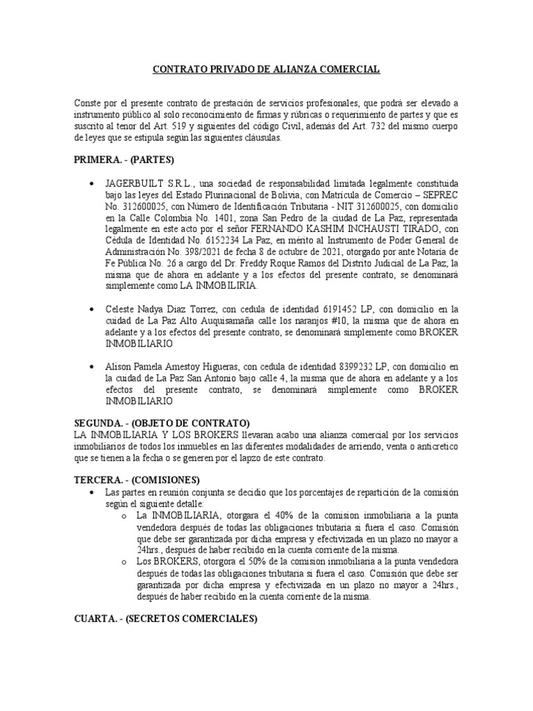 Alianza Comercial | PDF