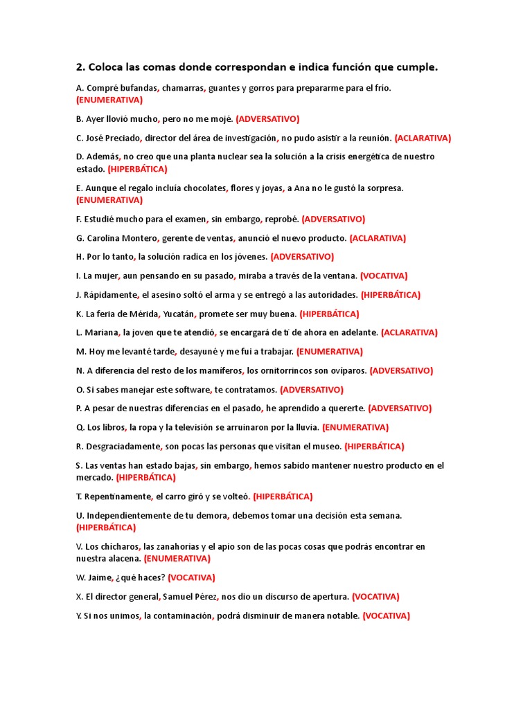 Texto 1 y 2 - Comas | PDF